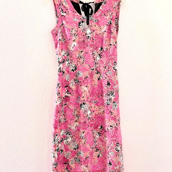 Prada | Dresses | Prada Silk Floral Pink Dress | Poshmark